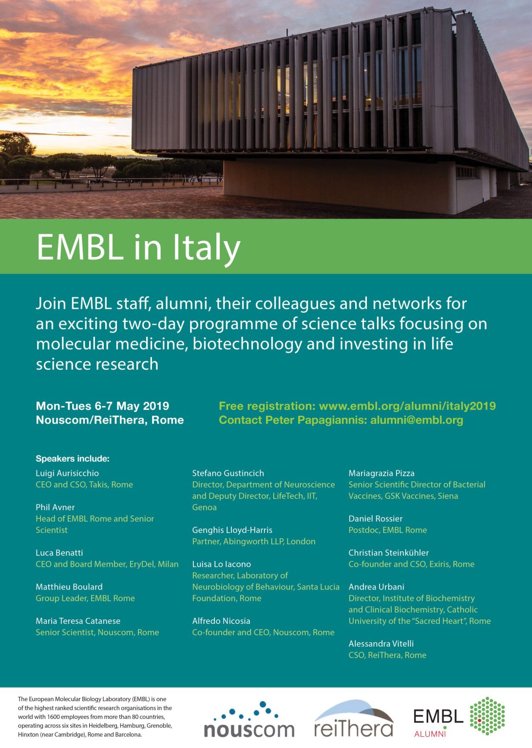 EMBL in… Italy 2019 – Alumni relations