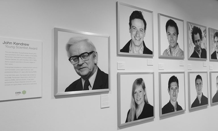 John Kendrew’s portrait at the front of the Kendrew Alumni Award ...