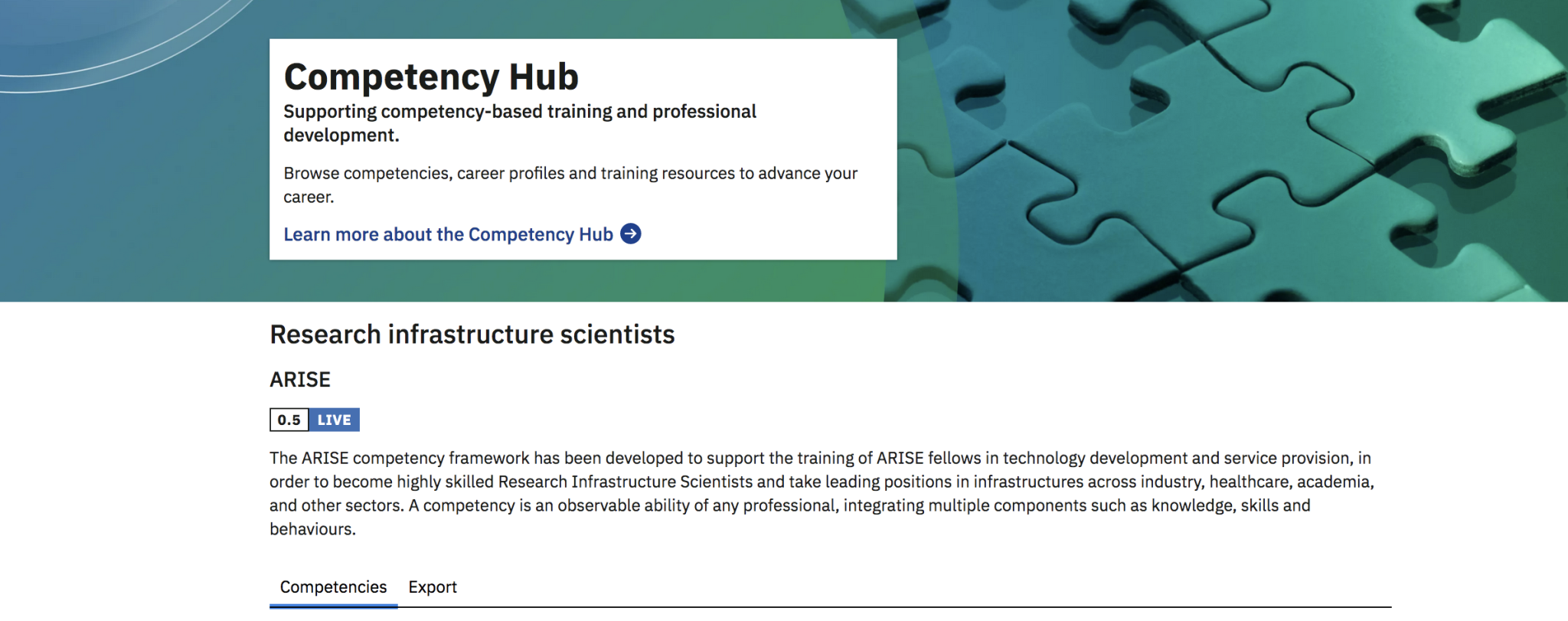 ARISE Programme Overview – ARISE