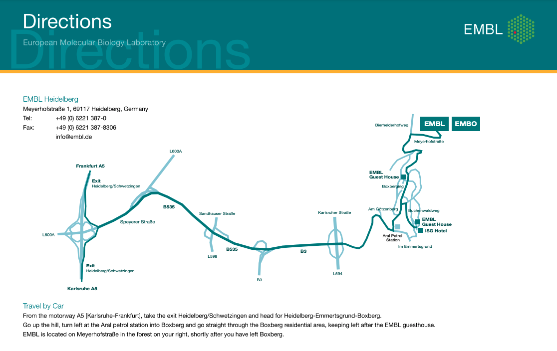 Travel information – Course and Conference Office