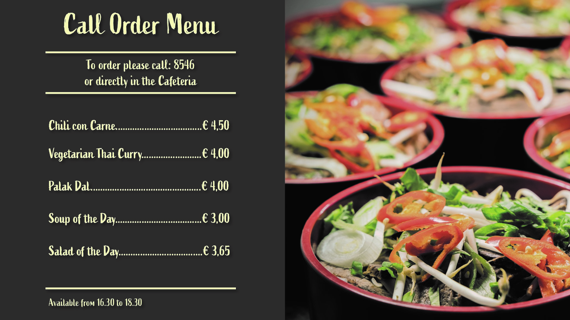 Cafeteria – Food services Heidelberg